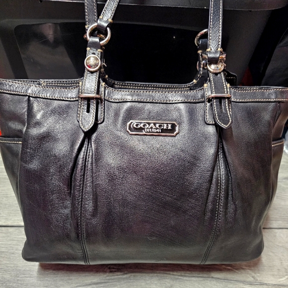 Coach | Bags | Coach Bags East West Buttery Black Sv Leather Satchel ...